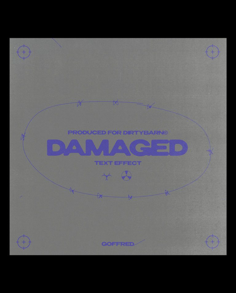 Damaged Text Template (Free) » Dirtybarn