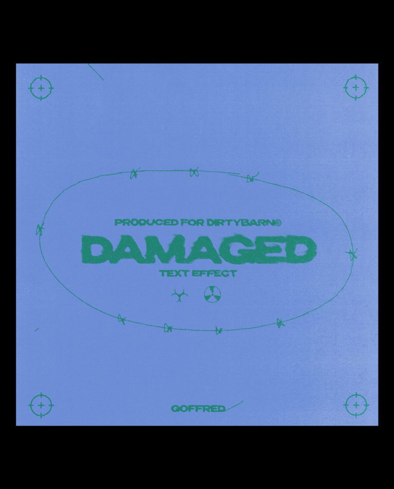 Damaged Text Template (Free) » Dirtybarn