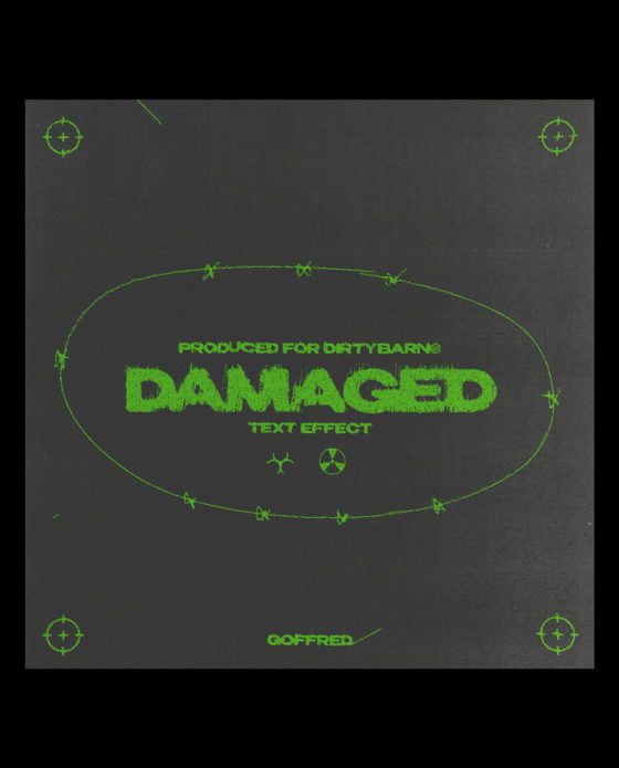 Damaged Text Template (Free) » Dirtybarn