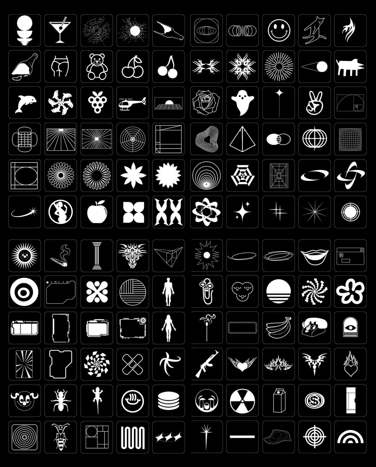 Design Elements Pack: 500 Shapes » Dirtybarn