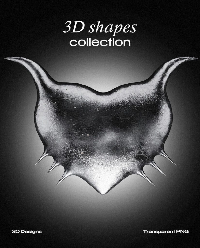 Design Elements Pack #5: 3D Shapes Collection » Dirtybarn