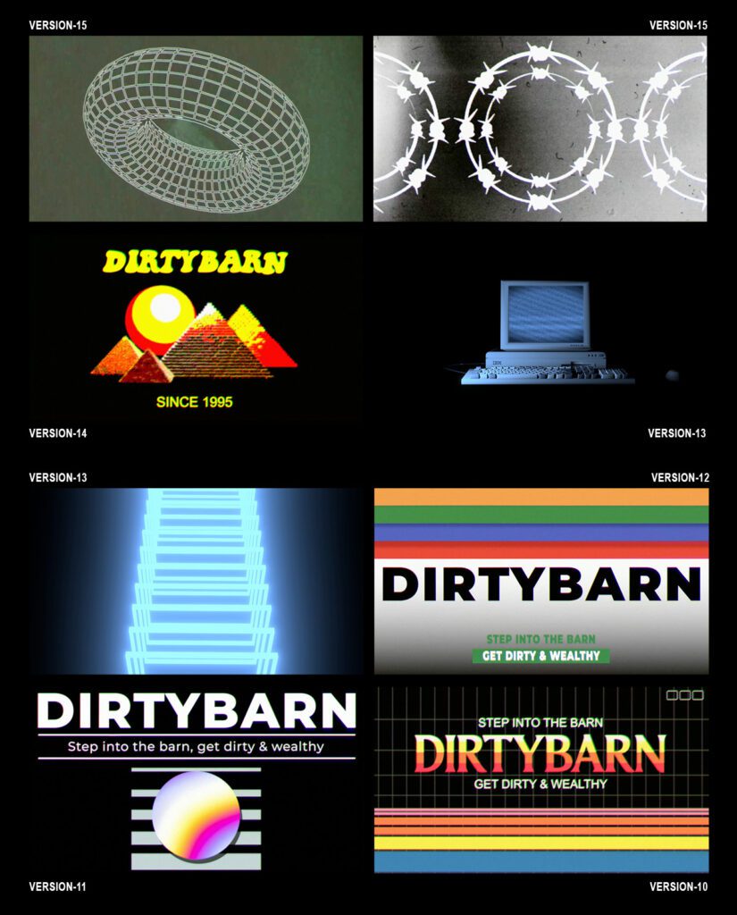 Retro Title Logo Animation Templates - 15 Pieces » Dirtybarn