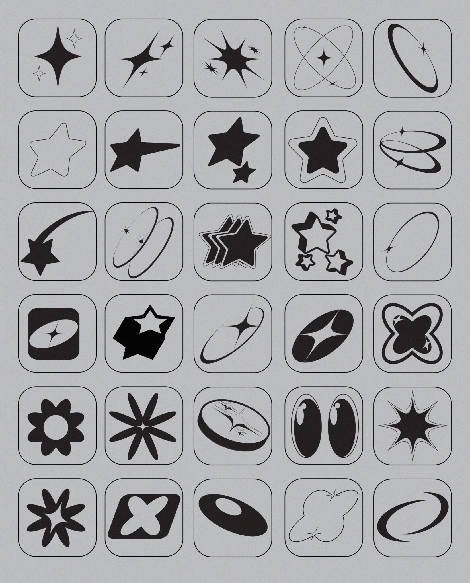 Design Elements Pack: 100 Shapes » Dirtybarn