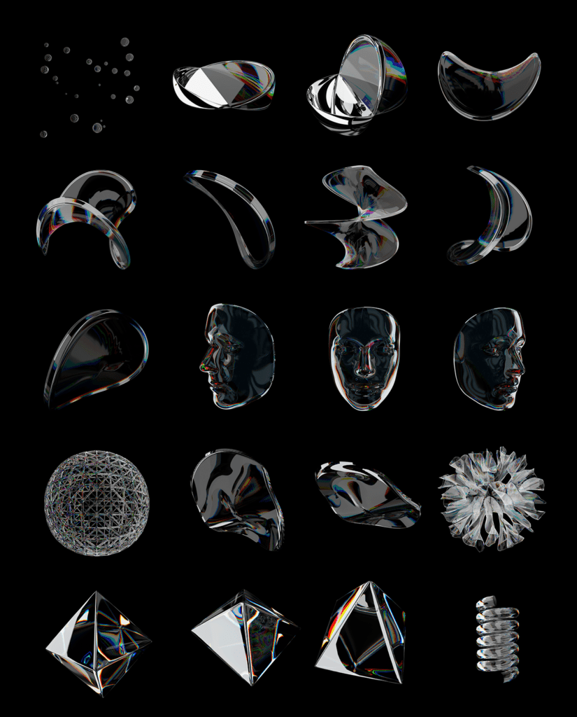 3D Chromatic Shapes Pack » Dirtybarn