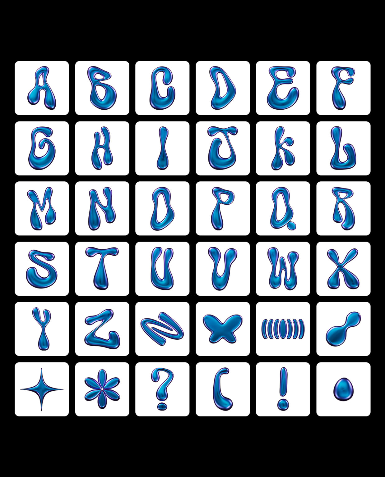 Wobbly 2 | Bubbly Letters with 3D Style and 20 Variations » Dirtybarn