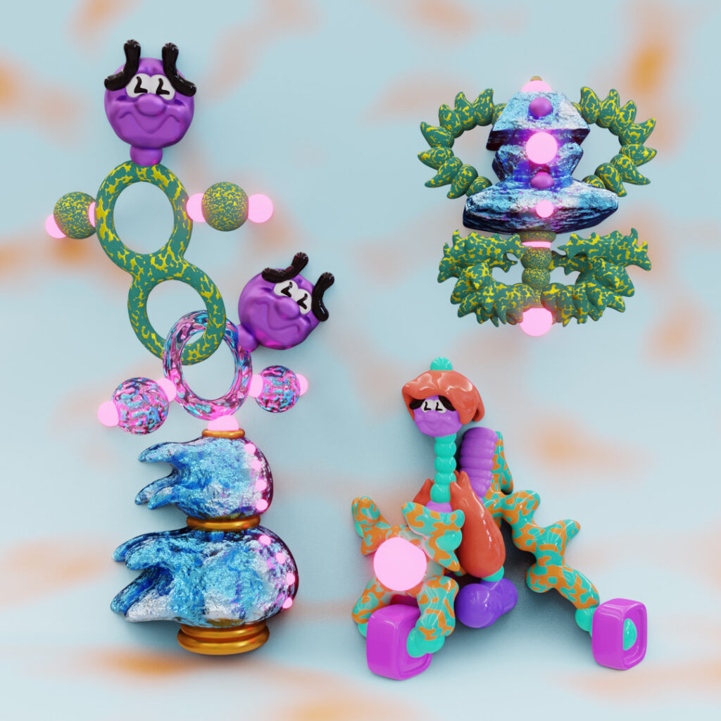 Sam Wood's absurd and colorful 3D world » Dirtybarn