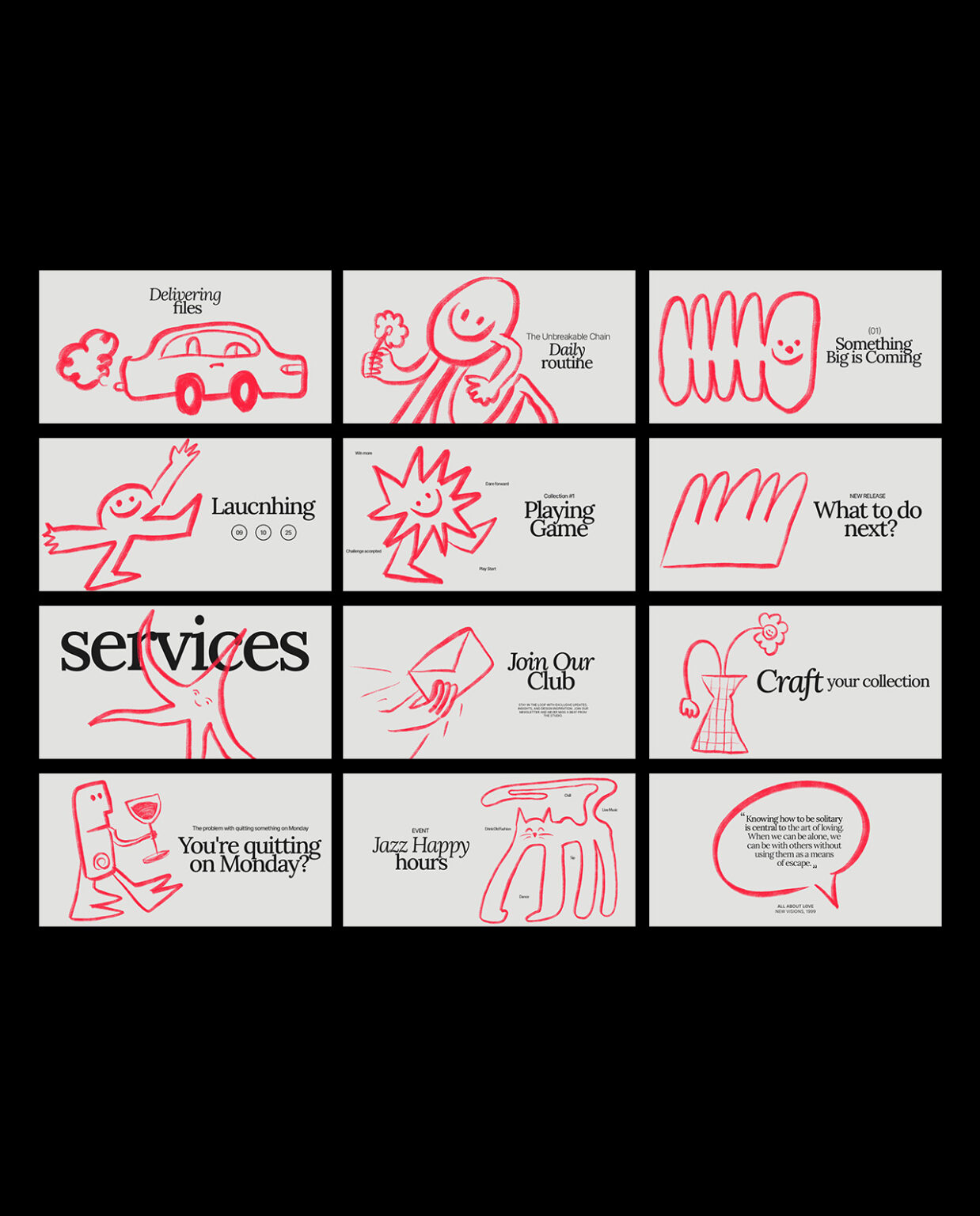 Wonky Social Media Pack - 44 Doodles, 22 Layouts » Dirtybarn