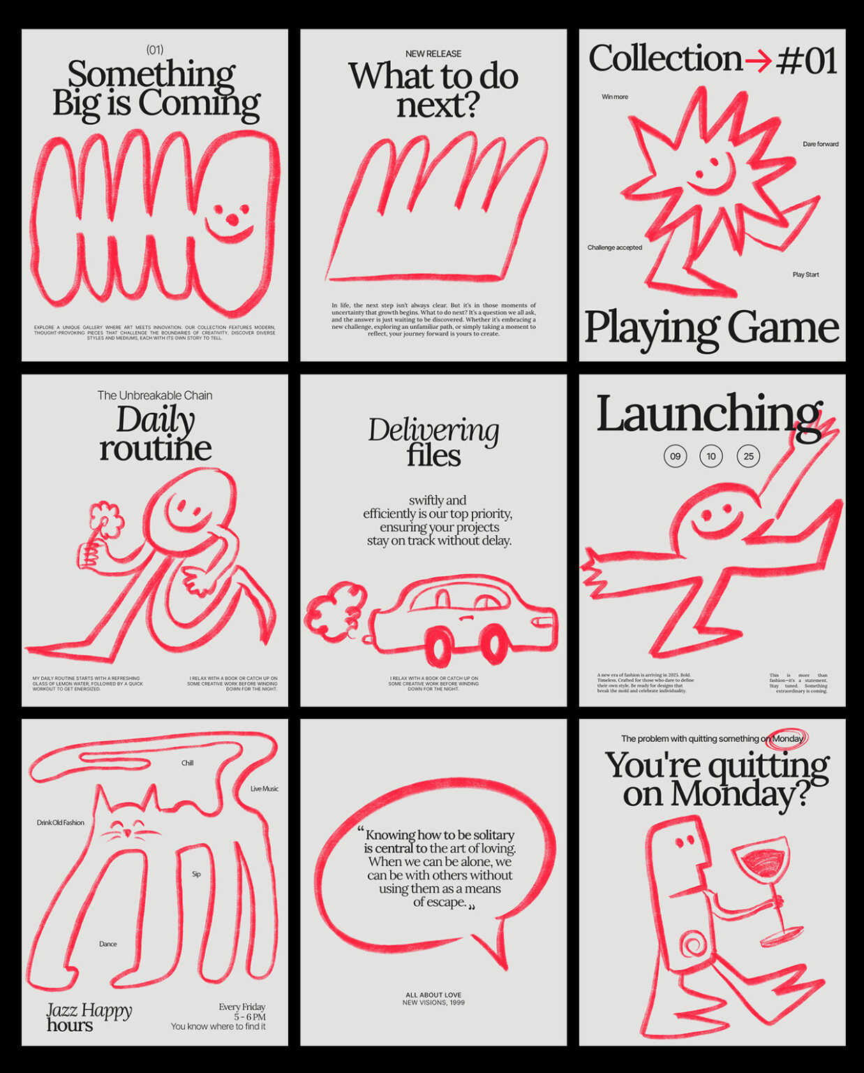 Wonky Social Media Pack - 44 Doodles, 22 Layouts » Dirtybarn